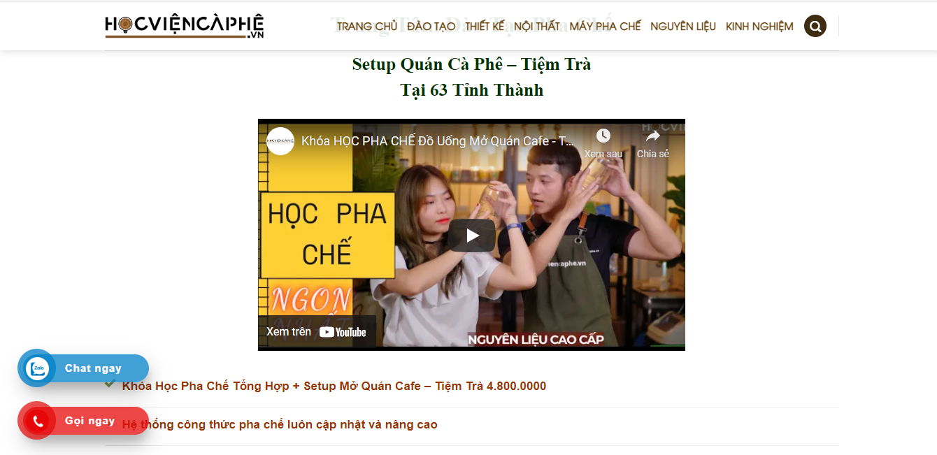10+ khóa học pha chế uy tín trên toàn quốc giúp bạn tự tin mở quán
