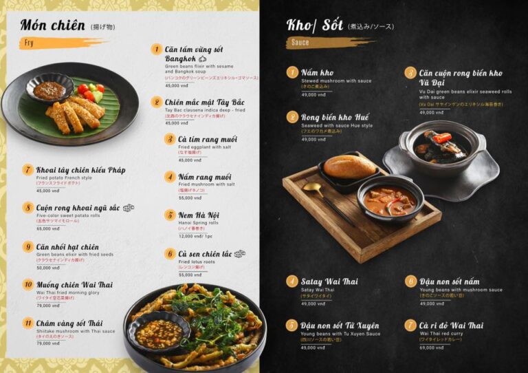 Top 20 đồ ăn chay được yêu thích nhất, thực đơn chay nhà hàng nên có