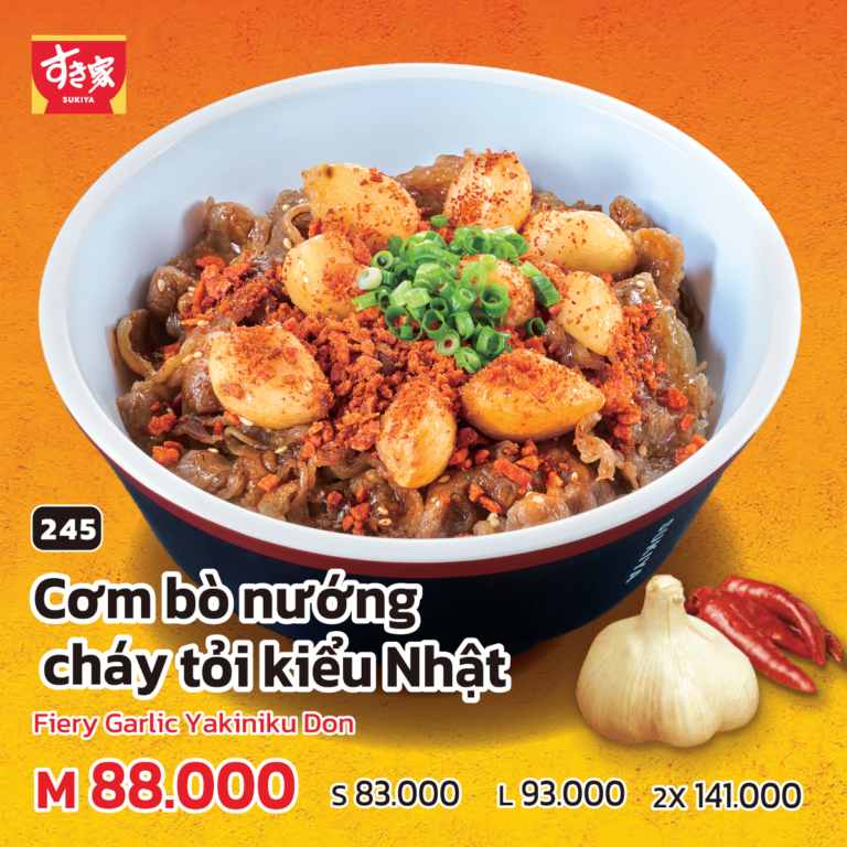 Review Sukiya menu - chuỗi nhà hàng thức ăn nhanh số 1 Nhật Bản