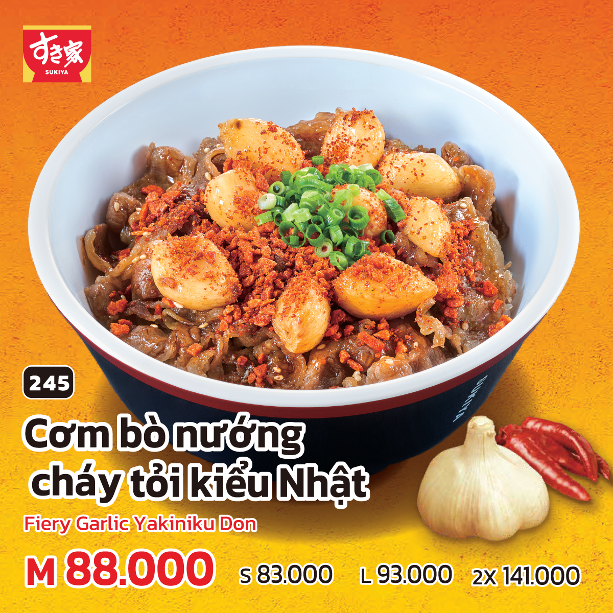 Review Sukiya menu - chuỗi nhà hàng thức ăn nhanh số 1 Nhật Bản