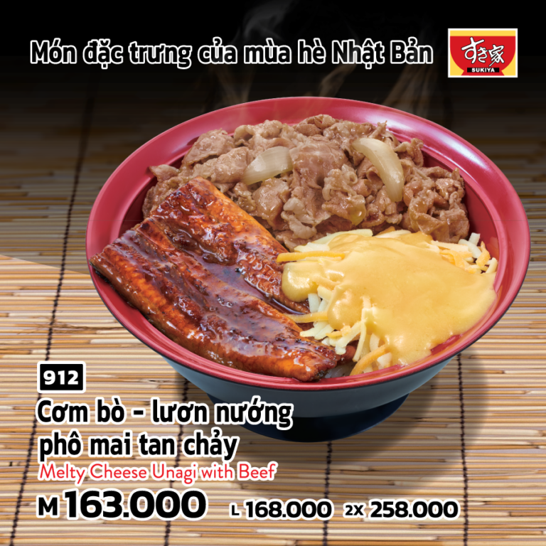 Review Sukiya menu - chuỗi nhà hàng thức ăn nhanh số 1 Nhật Bản