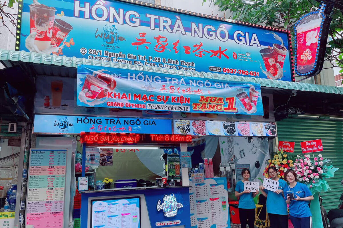 Nhượng quyền hồng trà Ngô Gia từ A-Z: Chi phí và điều kiện