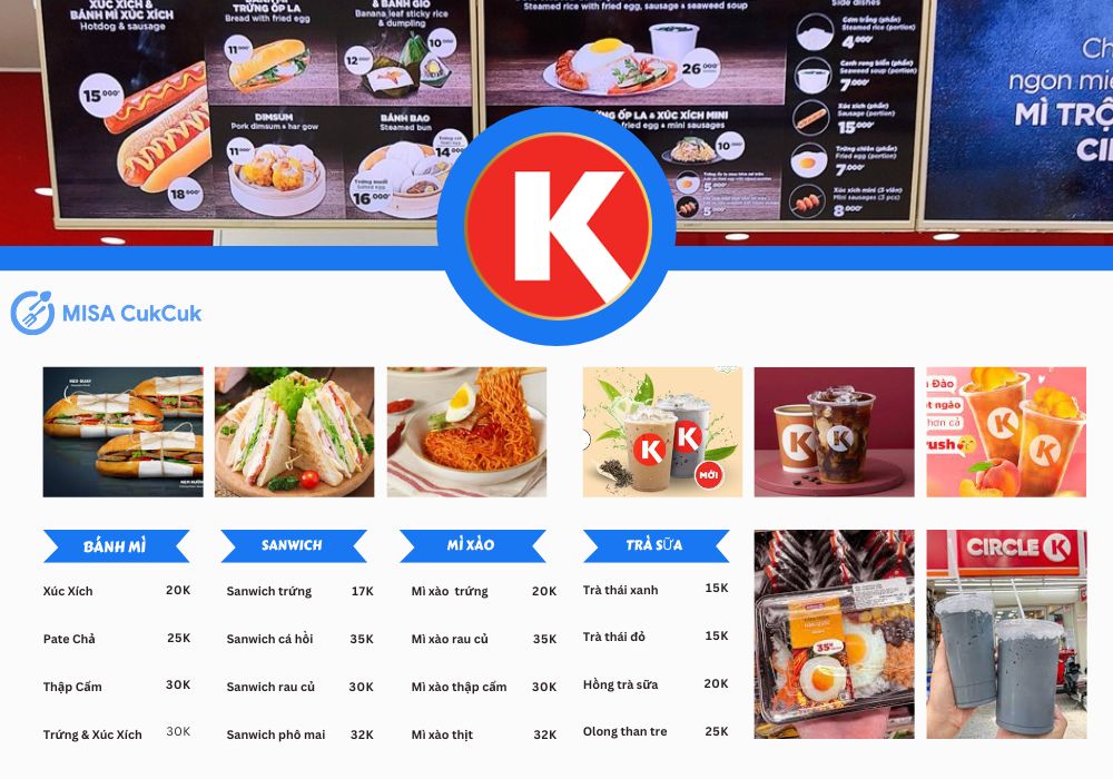 Menu Circle K có gì hấp dẫn? Các món ngon "đốn tim" giới trẻ